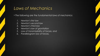 Laws of mechanics | PPT