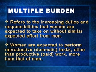 Gender roles of family members | PPT