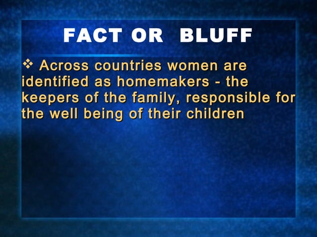 Gender roles of family members | PPT