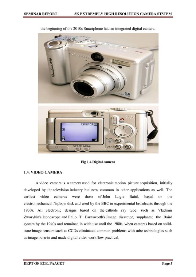 8 k extremely high resolution camera system | PDF