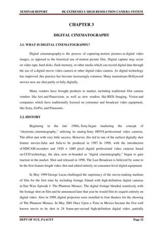 8 k extremely high resolution camera system | PDF
