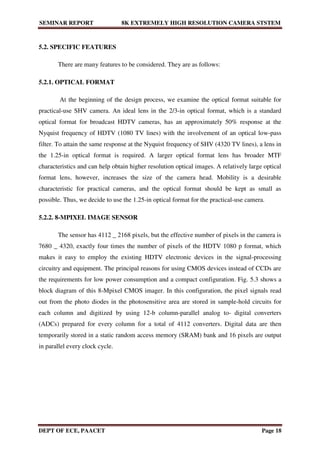 8 k extremely high resolution camera system | PDF