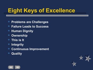 8 Keys of Excellence | PPT