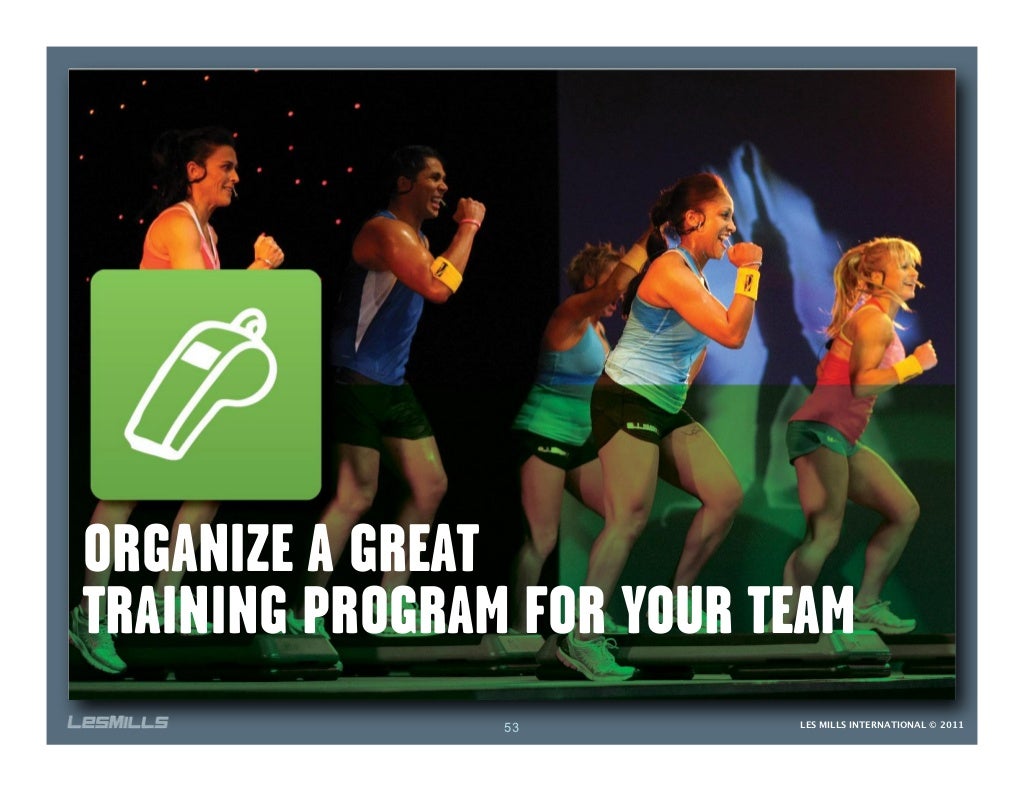 ORGANIZE A GREAT TRAINING PROGRAM