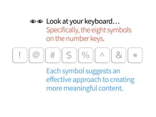 8 Keys to Creating More Meaningful Content | PPT