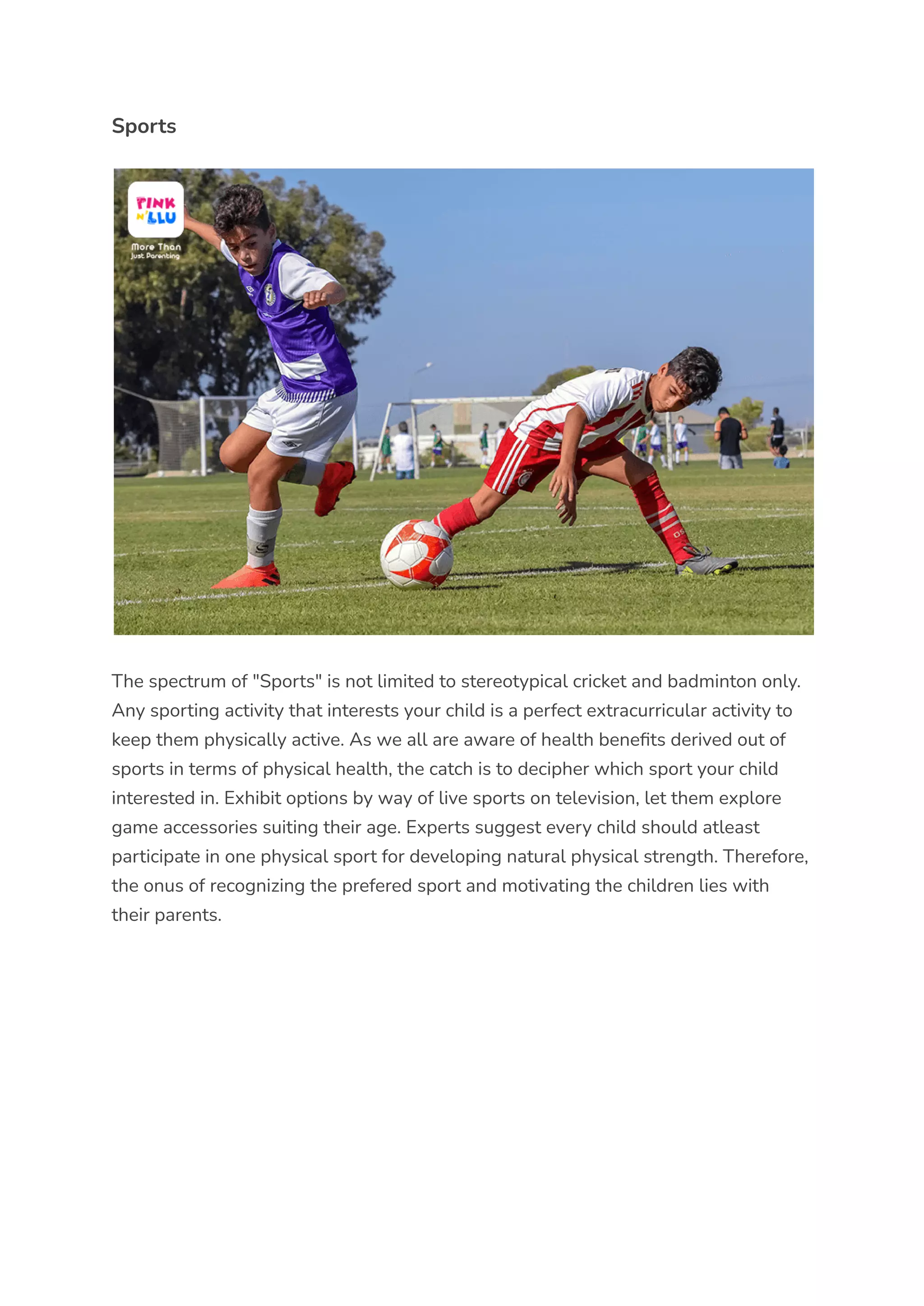 8 kind of extracurricular activities for kids must try them once | PDF