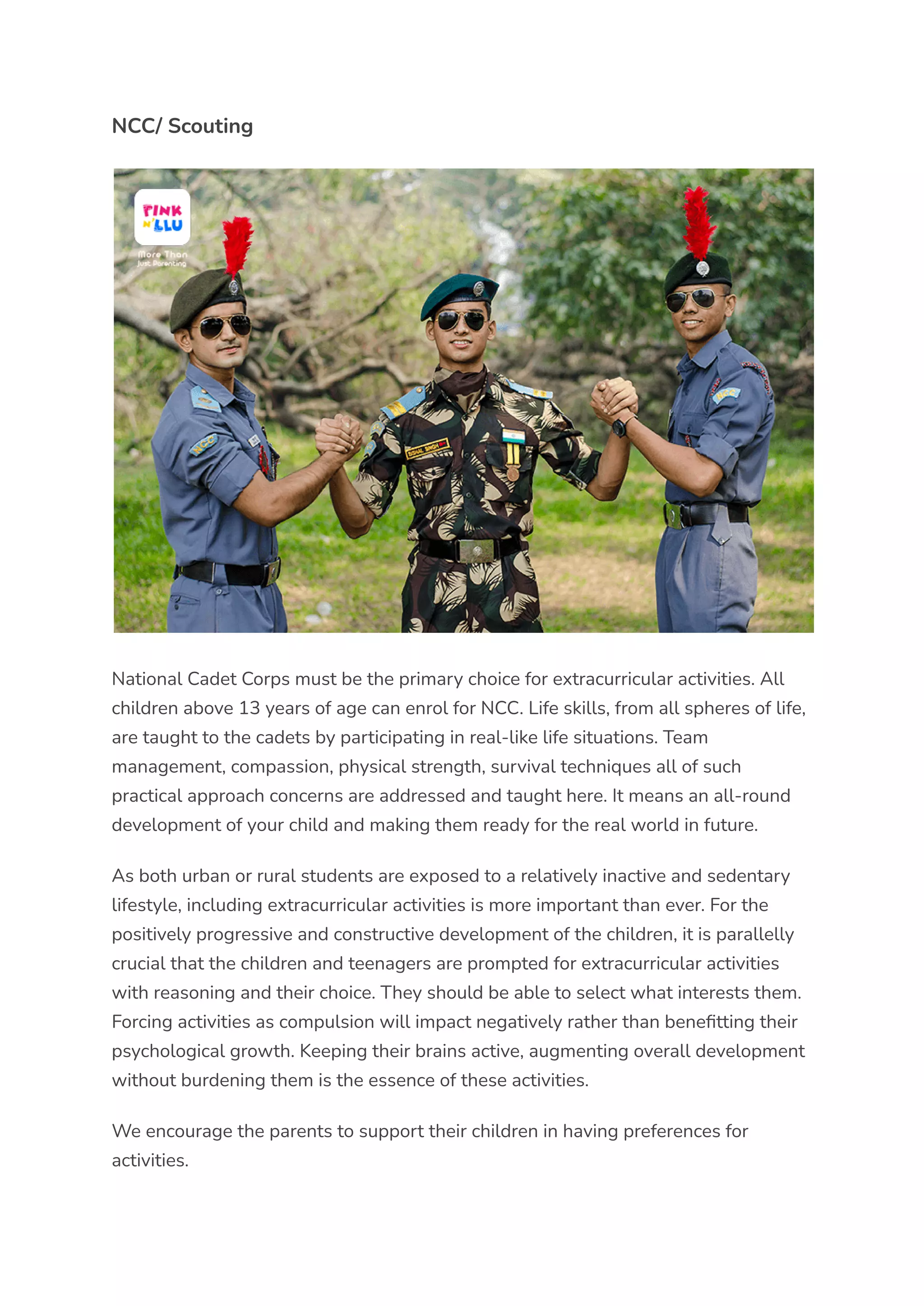 8 kind of extracurricular activities for kids must try them once | PDF