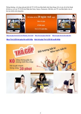 8 kinh nghiệm mua ti vi lcd | DOC