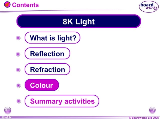 8 k light (boardworks) | PPT