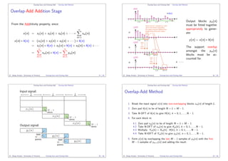 overlap add and overlap save method | PDF
