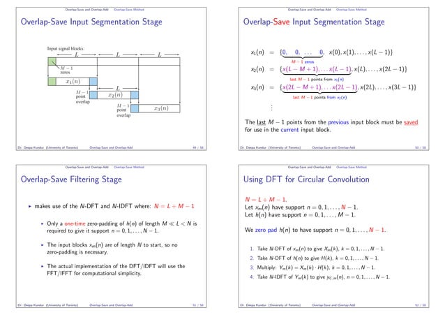 overlap add and overlap save method | PDF | Science