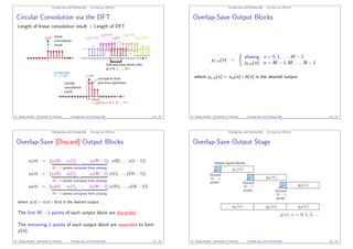 overlap add and overlap save method | PDF