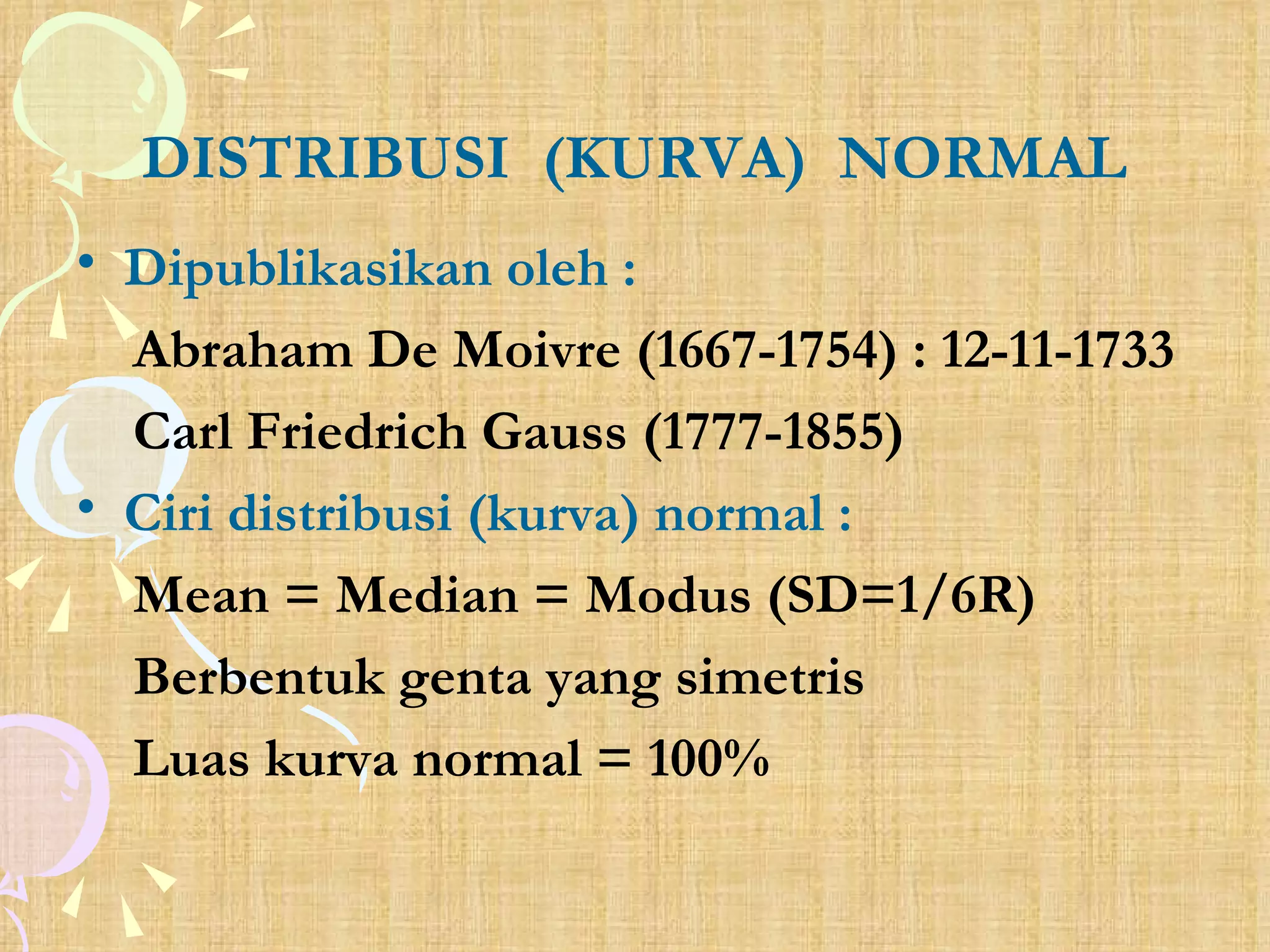 8 kurva normal | PPT