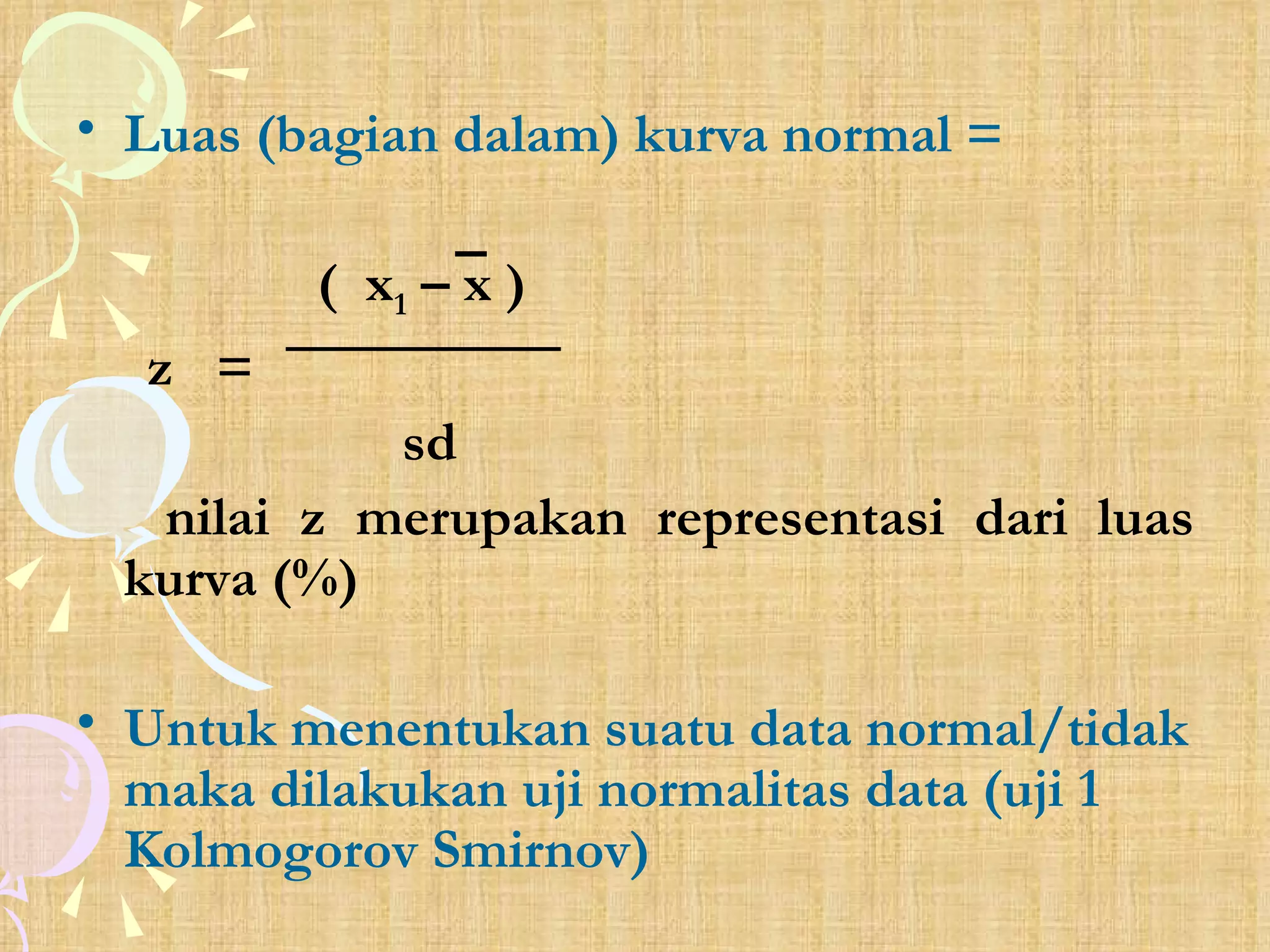 8 kurva normal | PPT