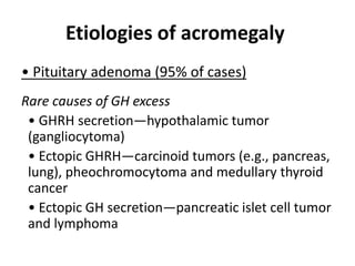 8L, Acromegaly-1.pptx | Endocrine and Metabolic Diseases | Diseases and ...