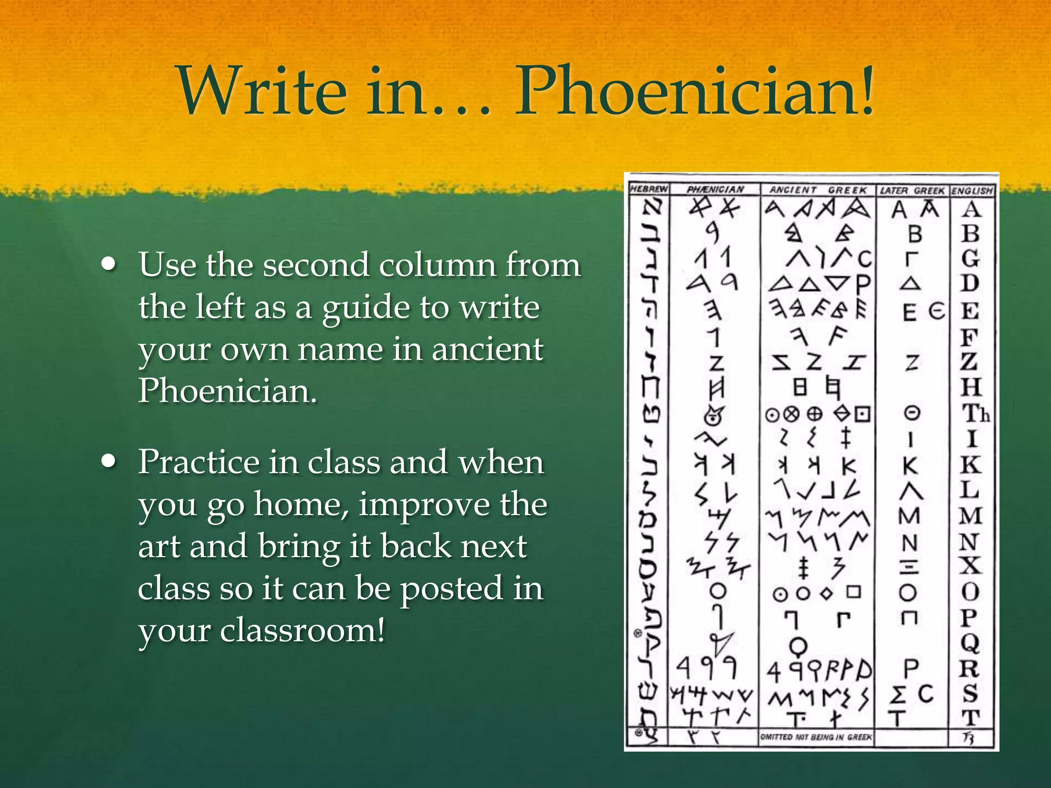 Phoenicians | PPTX