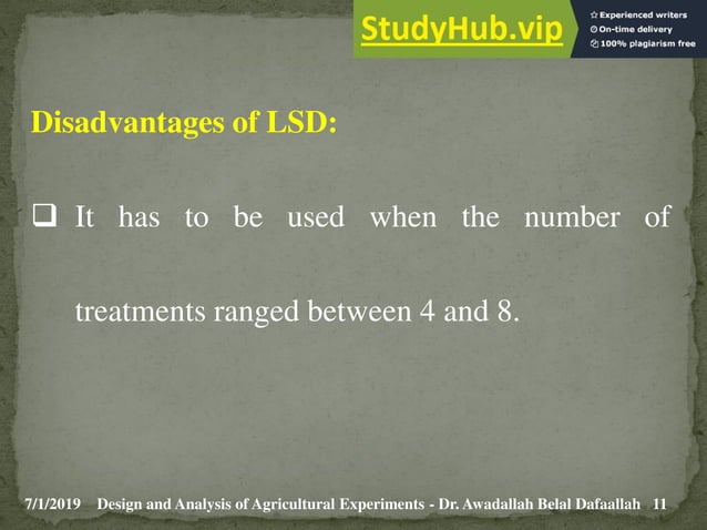 8 Latin Square Design (LSD) | PDF
