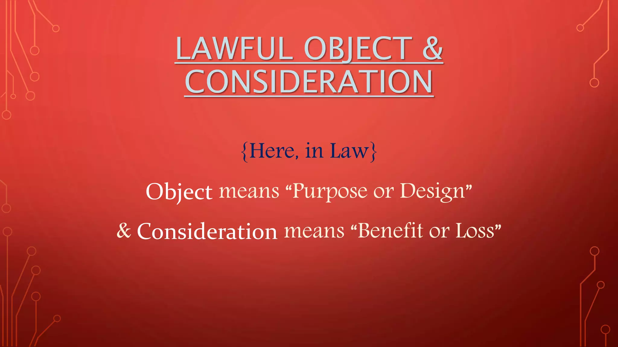 "Legality of Object & Consideration" (Chapter 8) - Business Law. | PPTX