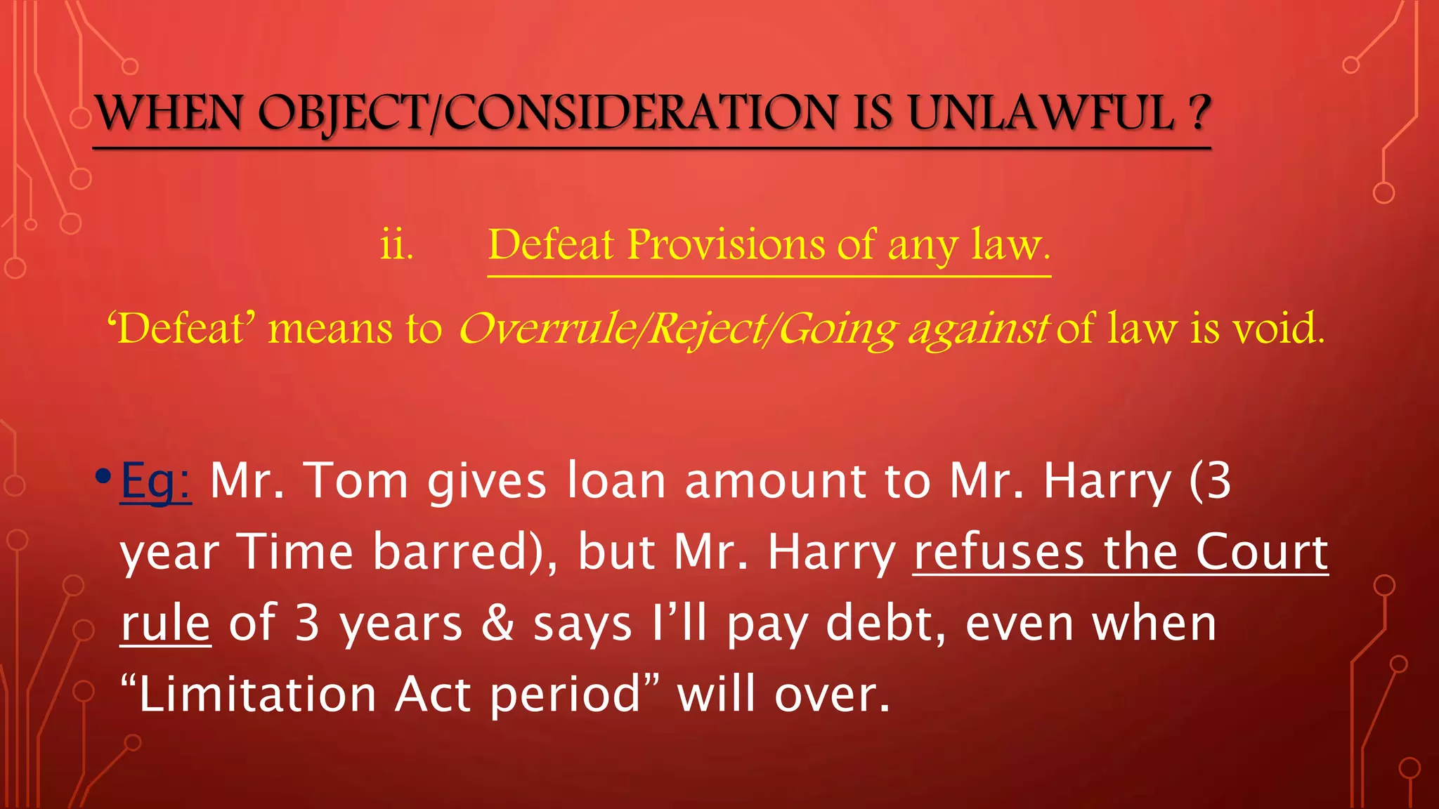 "Legality of Object & Consideration" (Chapter 8) - Business Law. | PPTX