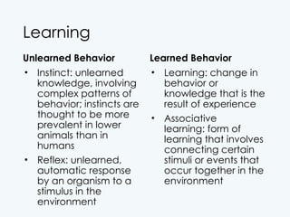 8+LearningandConditioning.pptx IN PSYCHOLOGY | PPTX