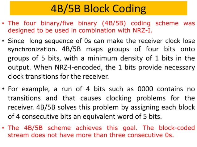 Data Communication & Computer Networks: Multi level, multi transition & block codes | PDF ...