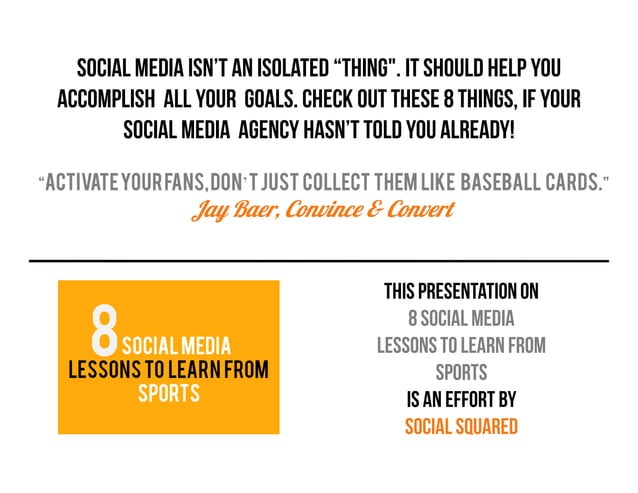 8 Social Media Lessons from Sports | PDF