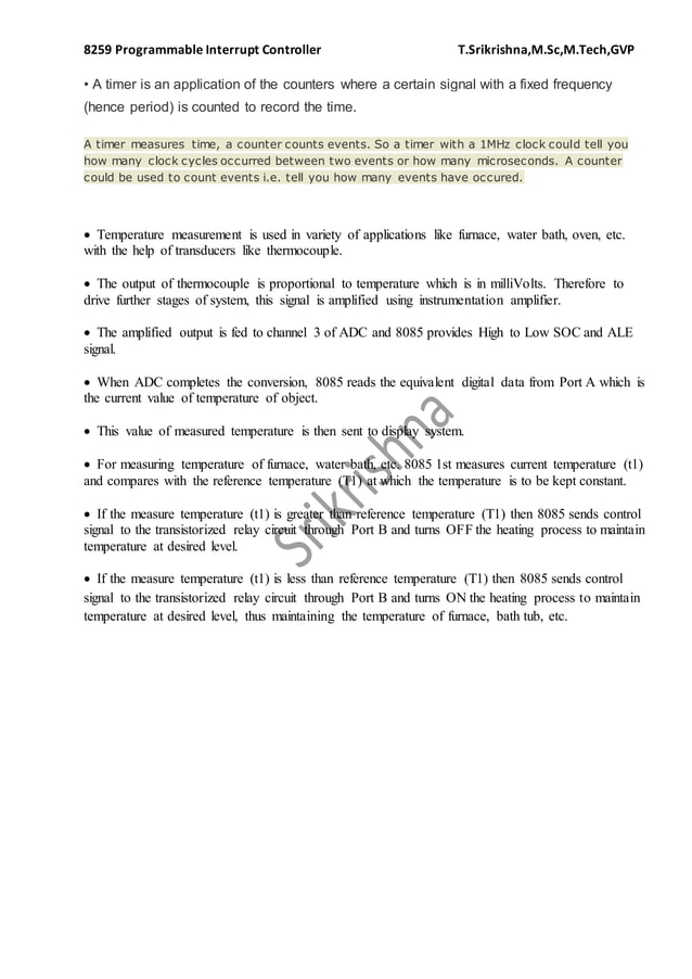 8259 programmable interrupt controller | DOCX