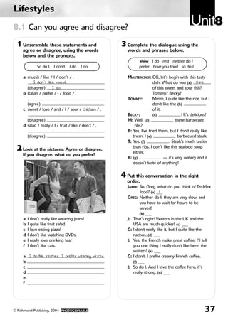 Unit 8 Lifestyle | PDF