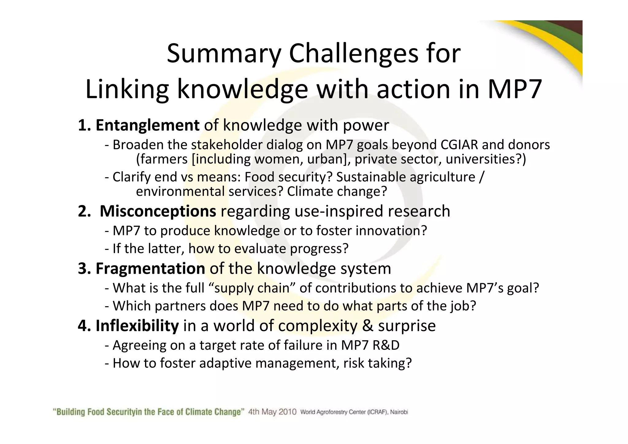 Linking Knowledge with Action for Sustainable Development - William C ...