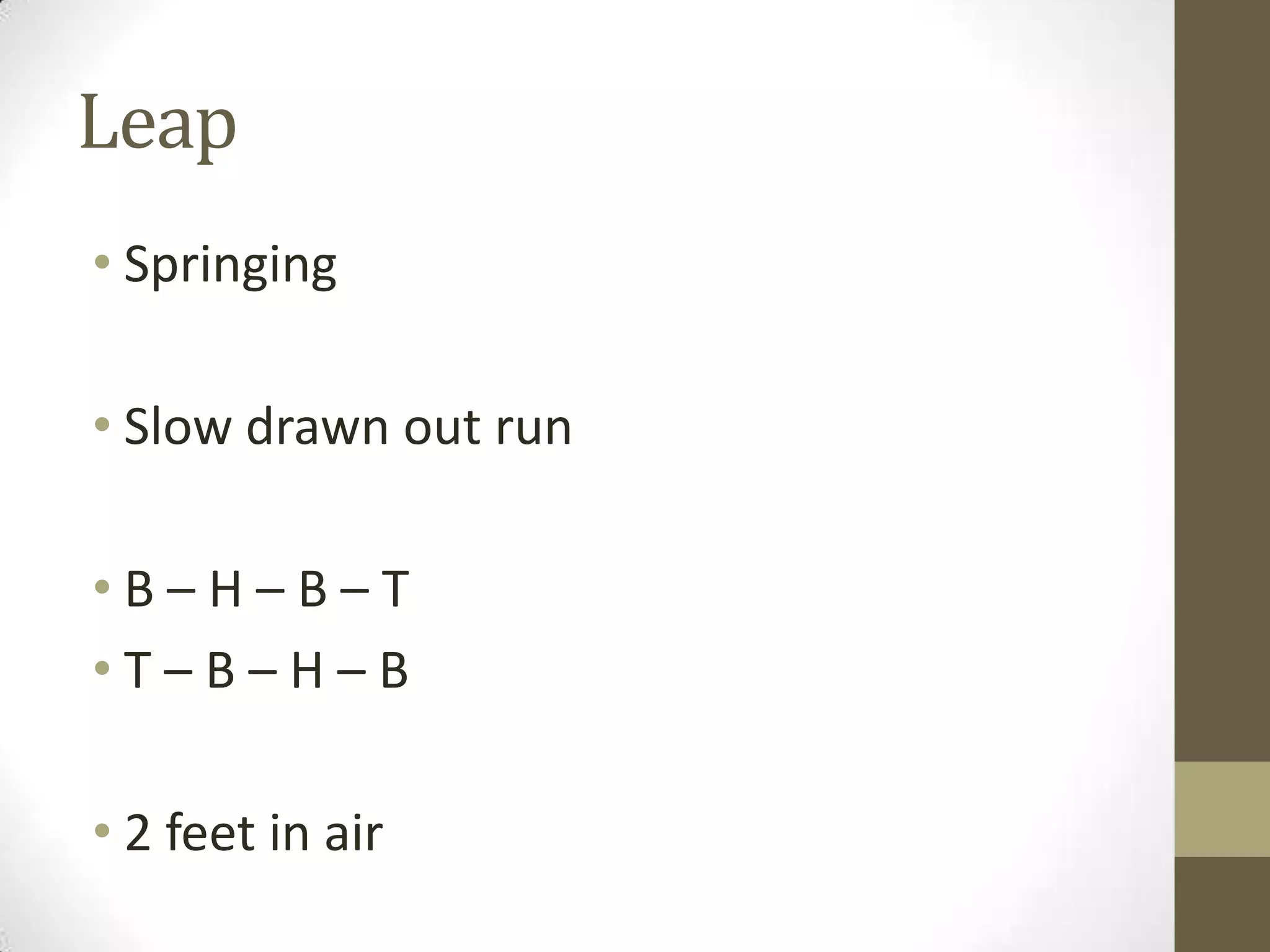 8 locomotion movements | PPTX