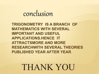 Trigonometry | PPTX