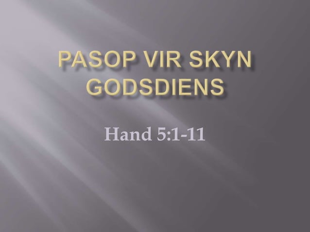 Pasop vir skyn godsdiens | PPTX