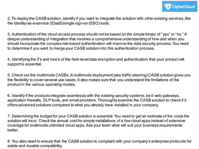 8 major facts you must know before you buying a casb | PPT