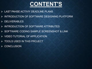 Major Project Report on Designing an Android Application for Electrical ...