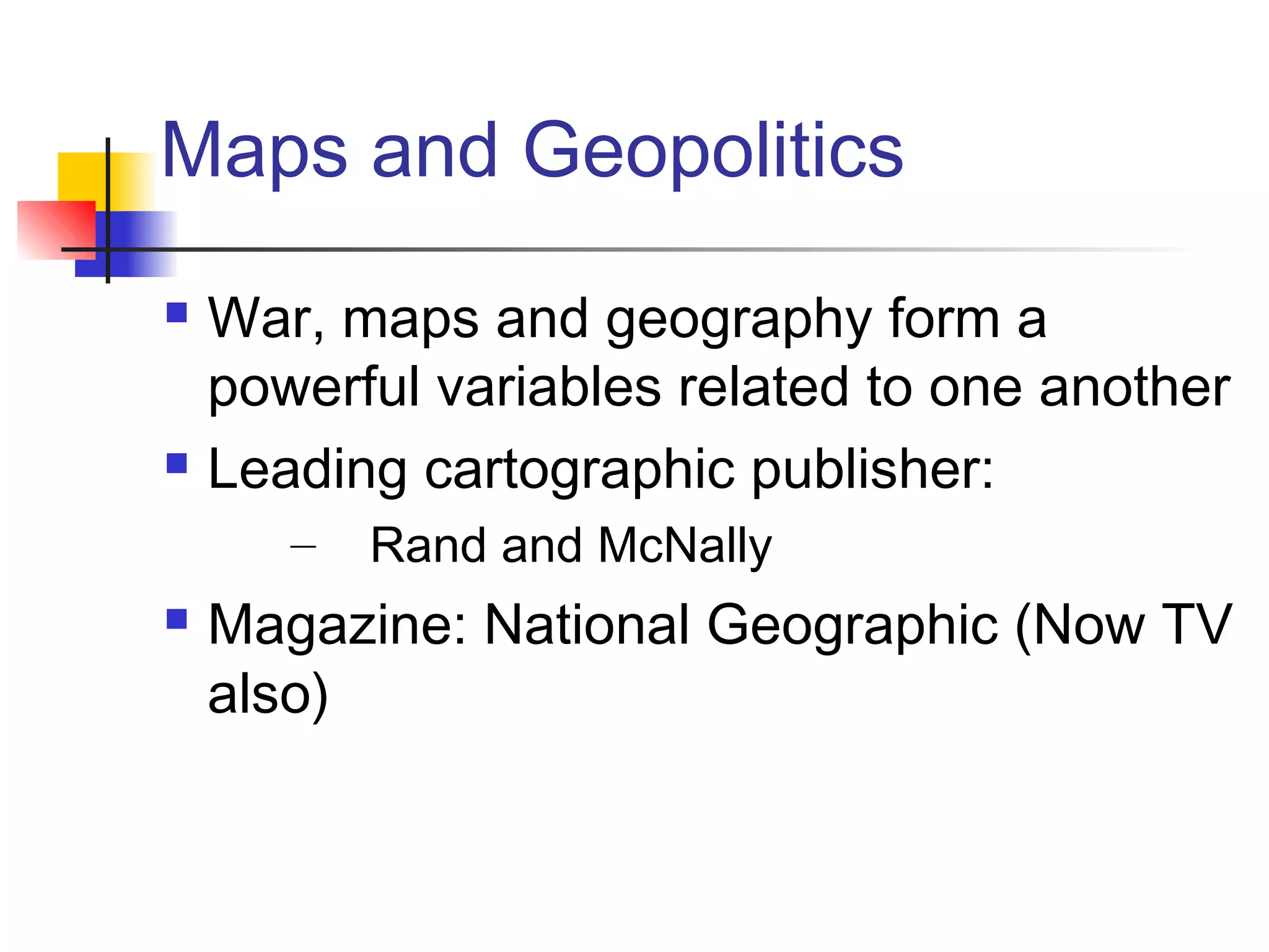 8 maps and geopolitics | PPT