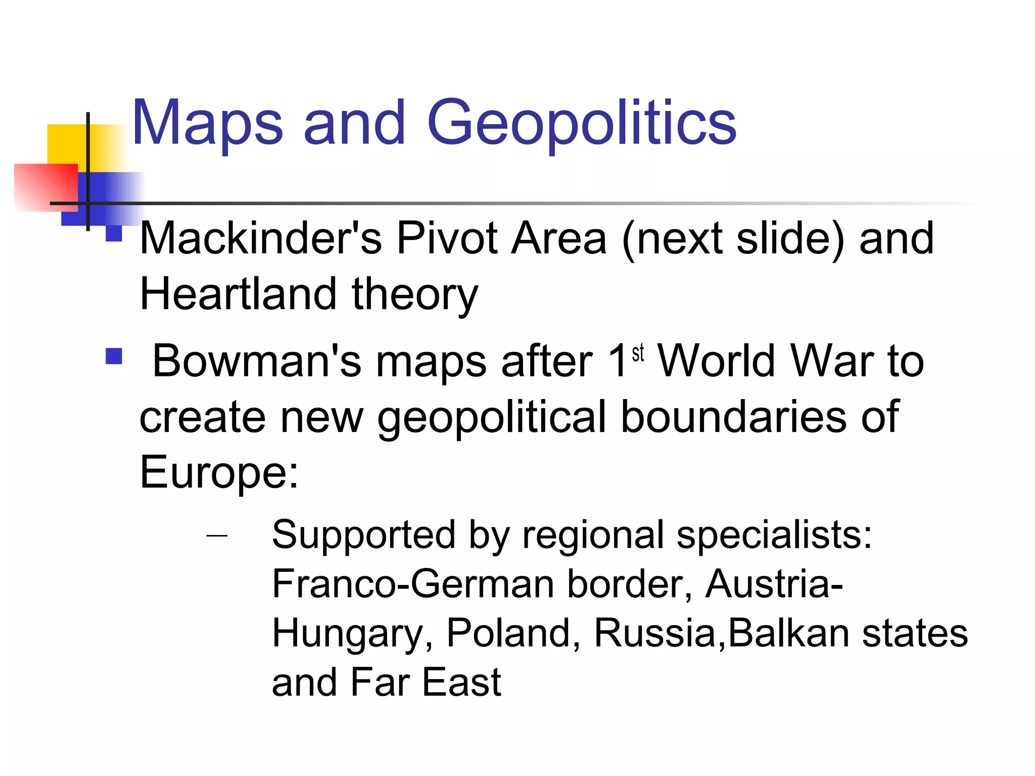 8 maps and geopolitics | PPT