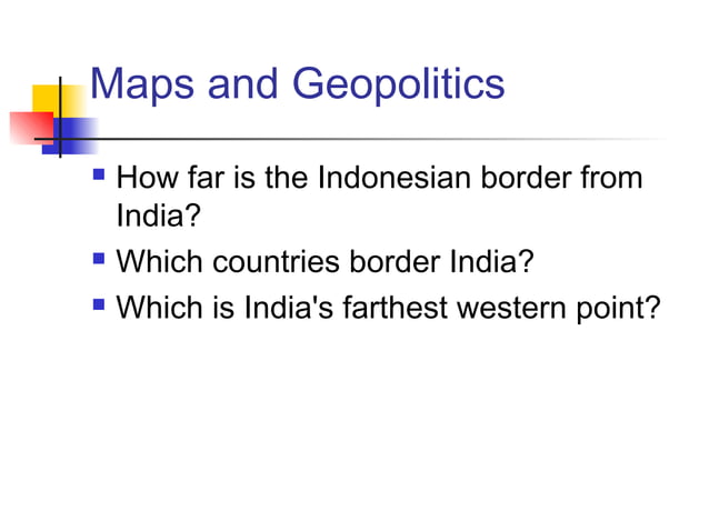 8 maps and geopolitics | PPT
