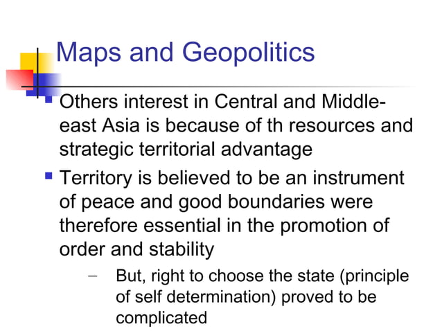 8 maps and geopolitics | PPT