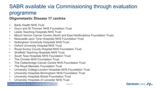 Professor Maria Hawkins - UK SABR Service Development Experiences | PPTX