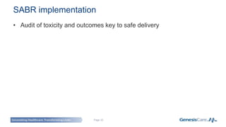 Professor Maria Hawkins - UK SABR Service Development Experiences | PPTX