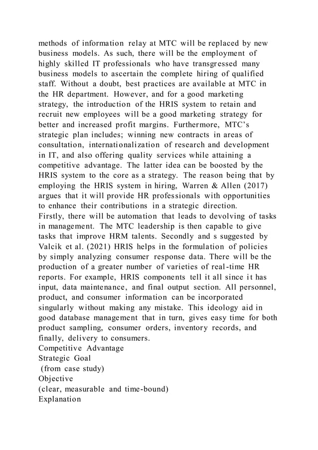 8 maryland technology company (mtc) case study | DOCX