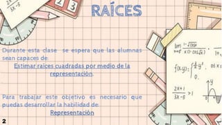 8º_MATEMATICA_Raices_Partes de la Raíz.. | PDF