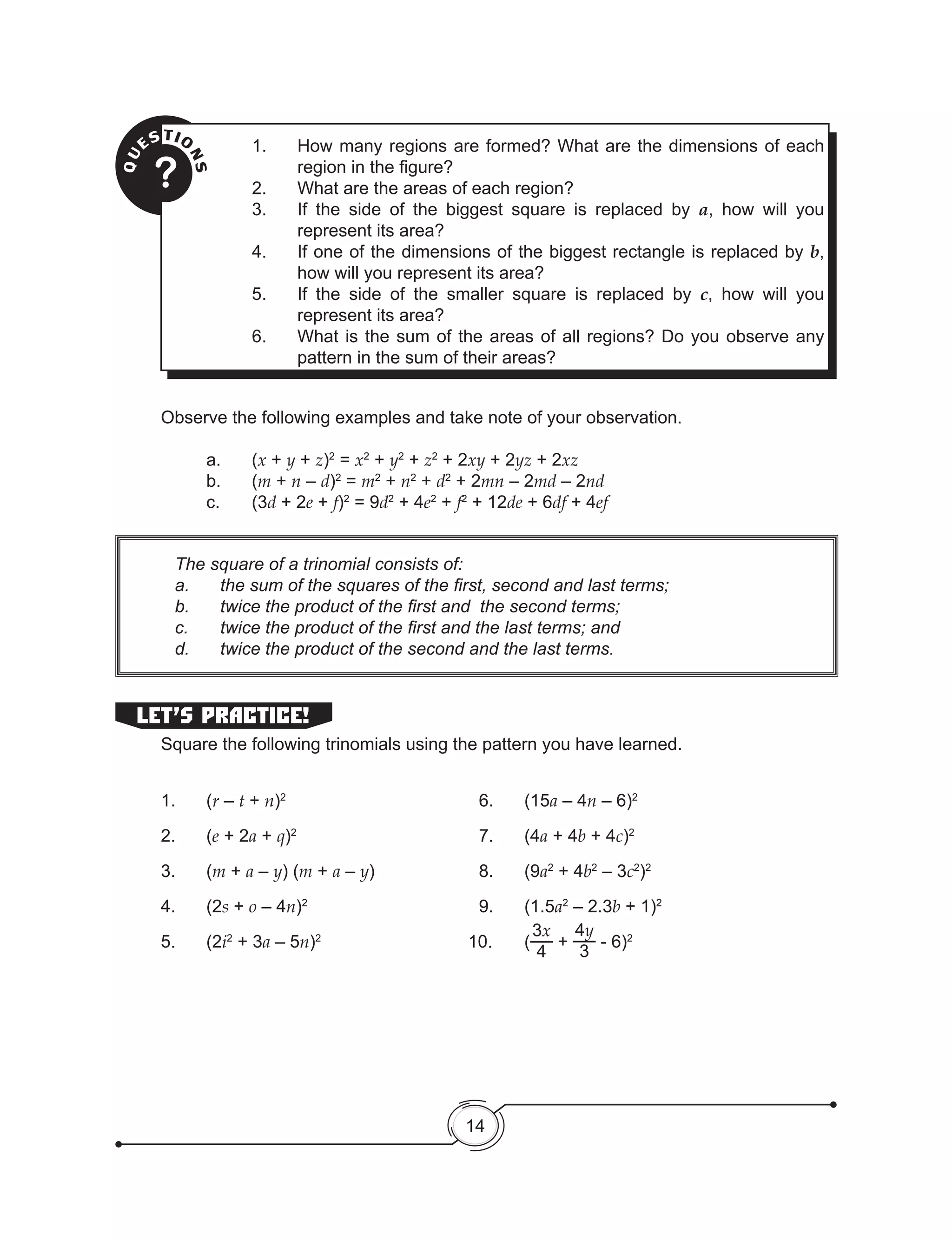 Grade 8 Learning Module in Math - Complete | PDF