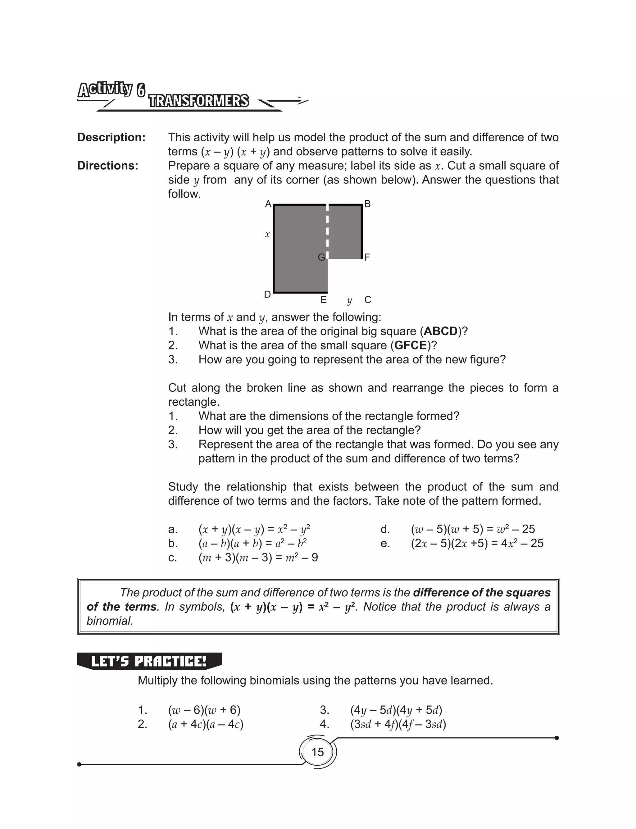 Grade 8 Learning Module in Math - Complete | PDF