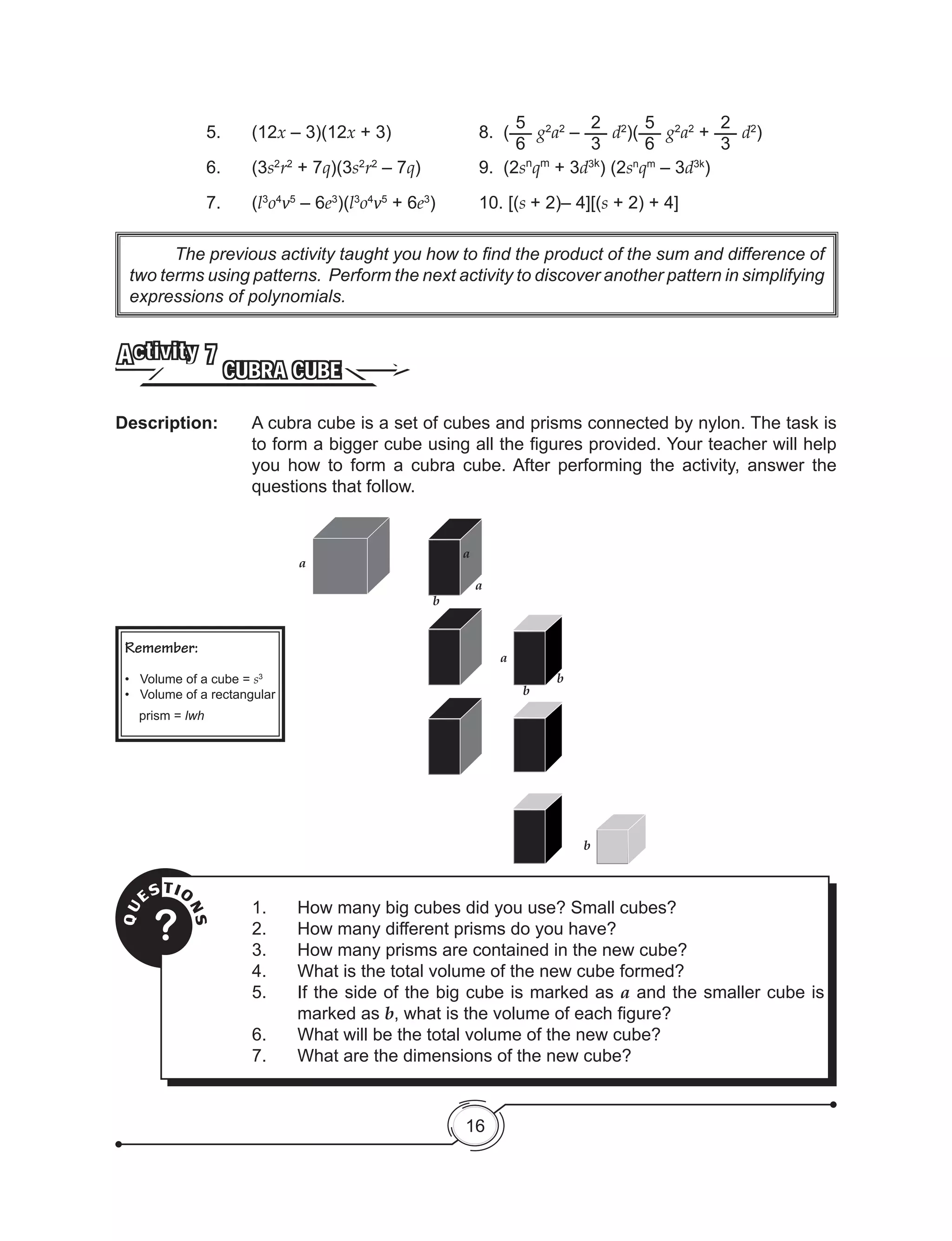 Grade 8 Learning Module in Math - Complete | PDF