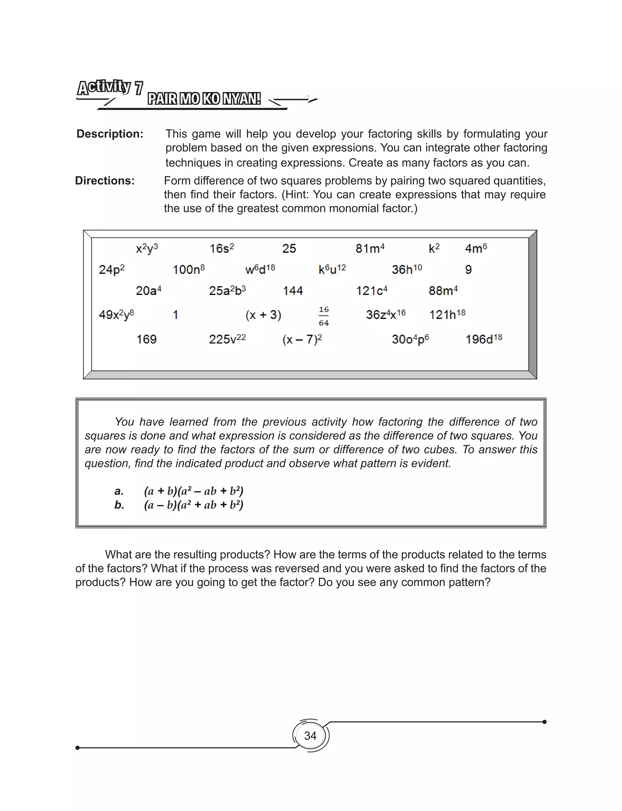 Grade 8 Learning Module in Math - Complete | PDF