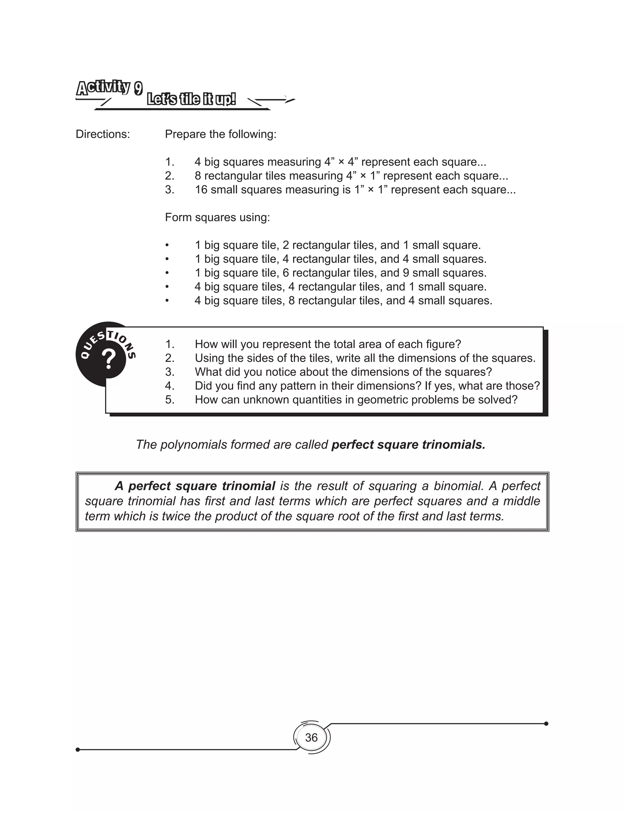 Grade 8 Learning Module in Math - Complete | PDF