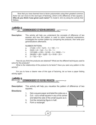 Grade 8 Learning Module in Math - Complete | PDF