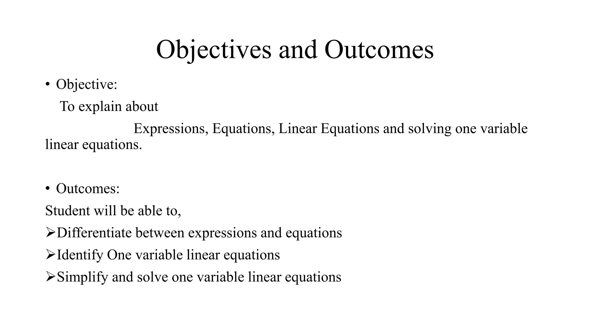 Linear Equations in one variable ppt maths | PPTX