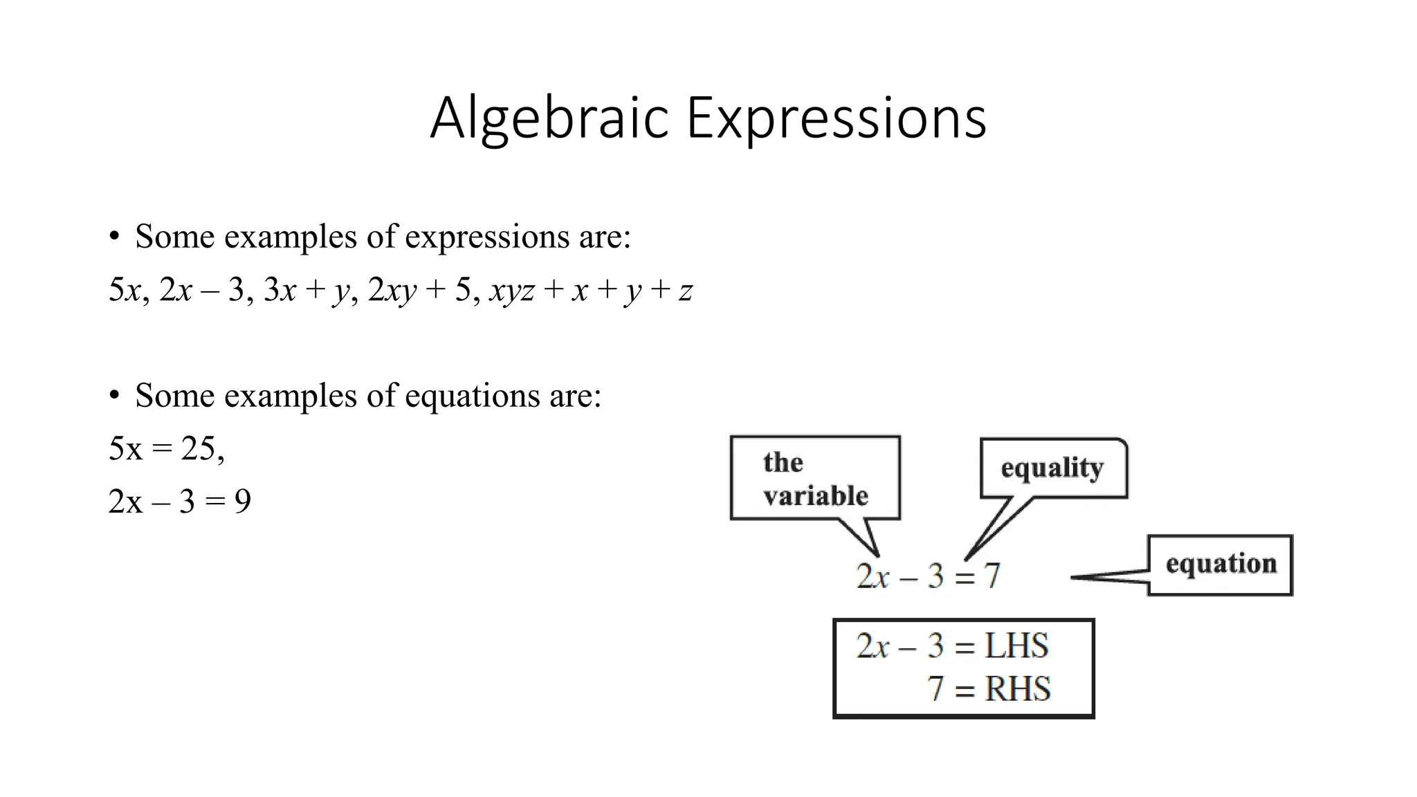 Linear Equations in one variable ppt maths | PPTX | Physics | Science